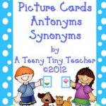 Picture Cards for Antonyms and Synonyms - A Teeny Tiny Teacher